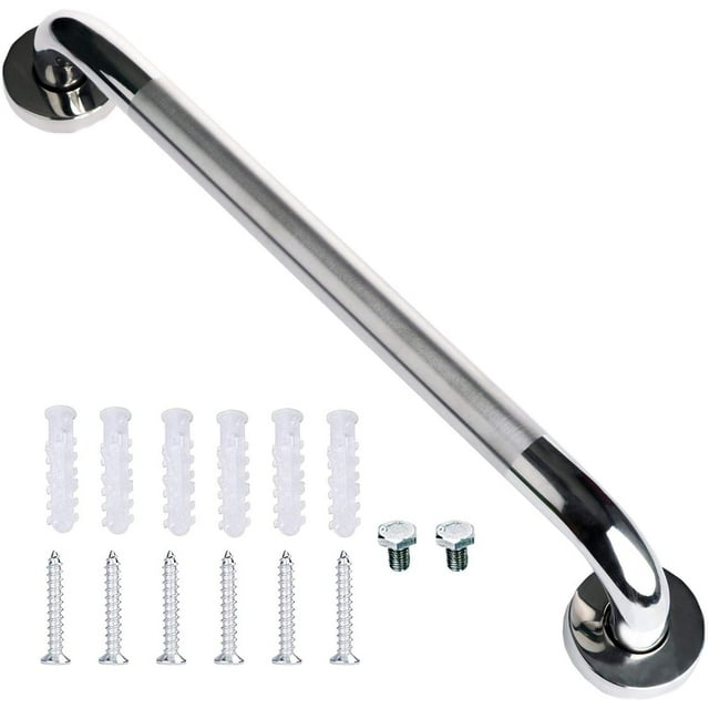 12 Inch Stainless Steel Chrome Shower Grab Bar, ZUEXT Bathroom Balance ...