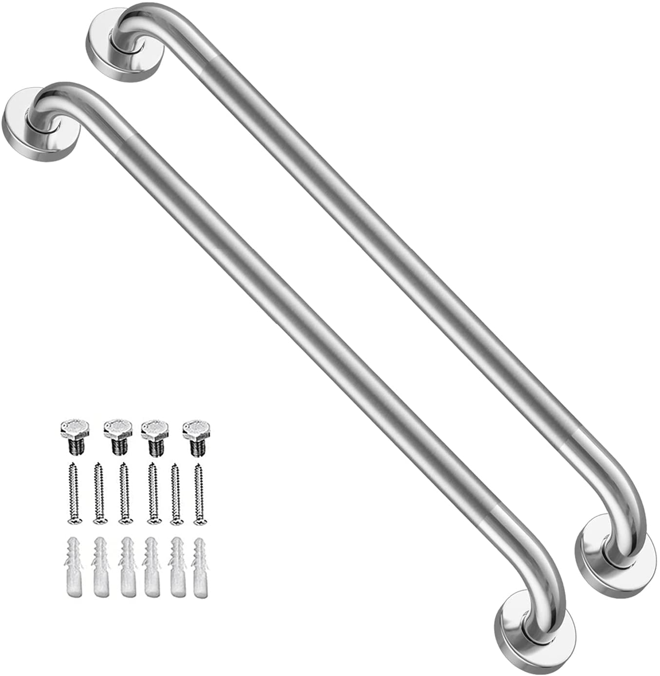 12 Inch Stainless Steel Chrome Shower Grab Bar, ZUEXT Bathroom Balance ...