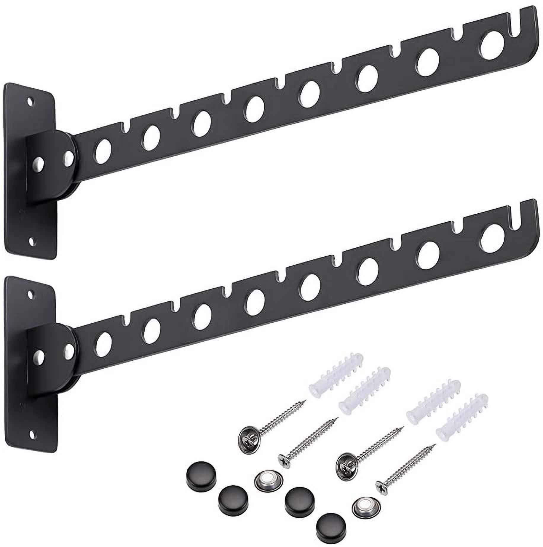 12 Inch Stainless Steel Clothes Hanger Racks - 2Pcs Wall Mounted ...