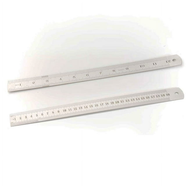 12 Inch Stainless Steel Ruler - Walmart.com
