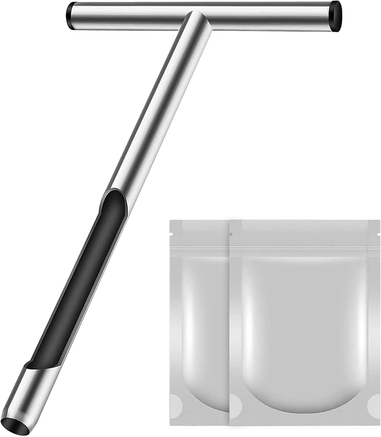 12 Inch Stainless Steel Soil Probe Rod with T Handle, Includes Soil ...