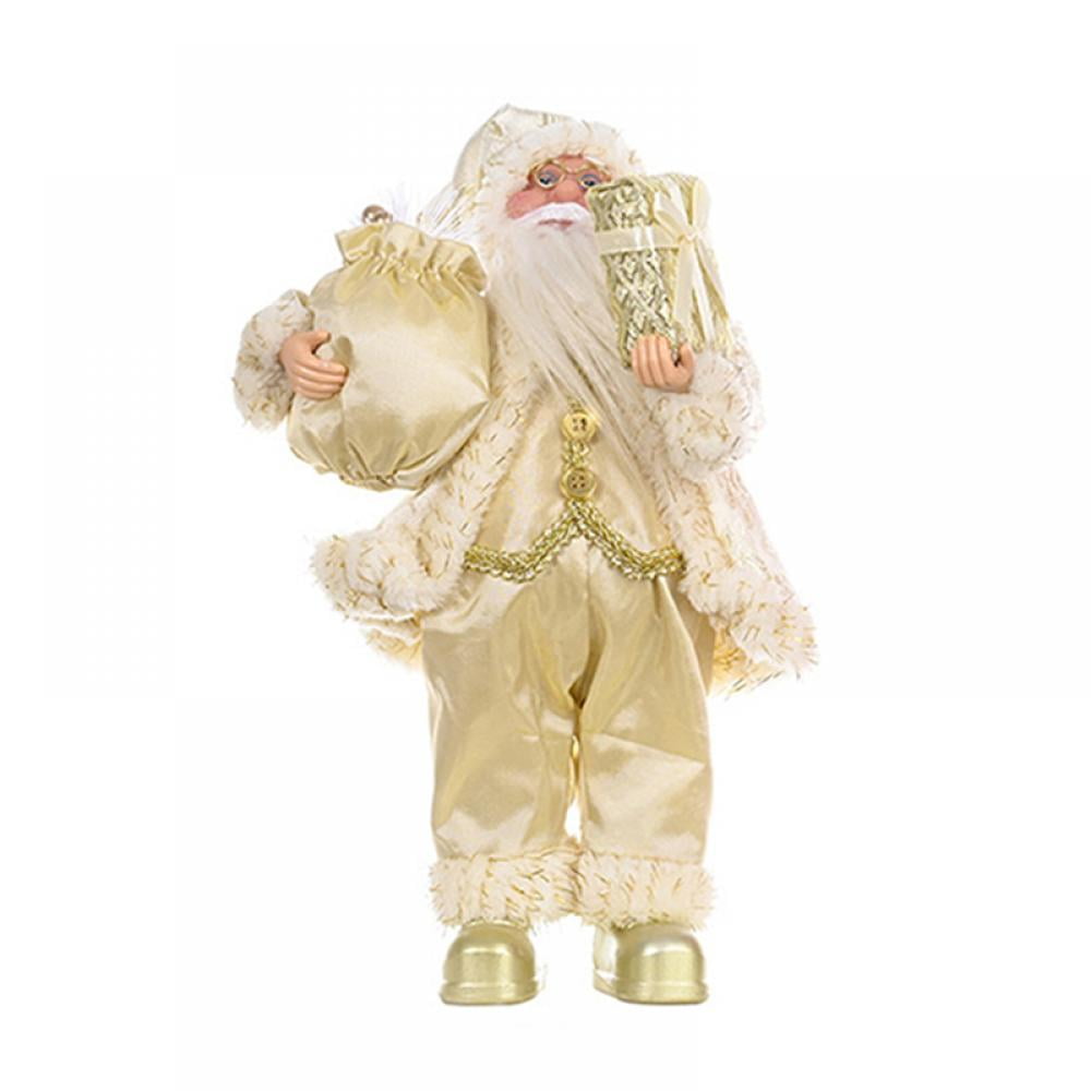 12 Inch Standing Santa Claus Christmas Figurine Figure Decoration ...