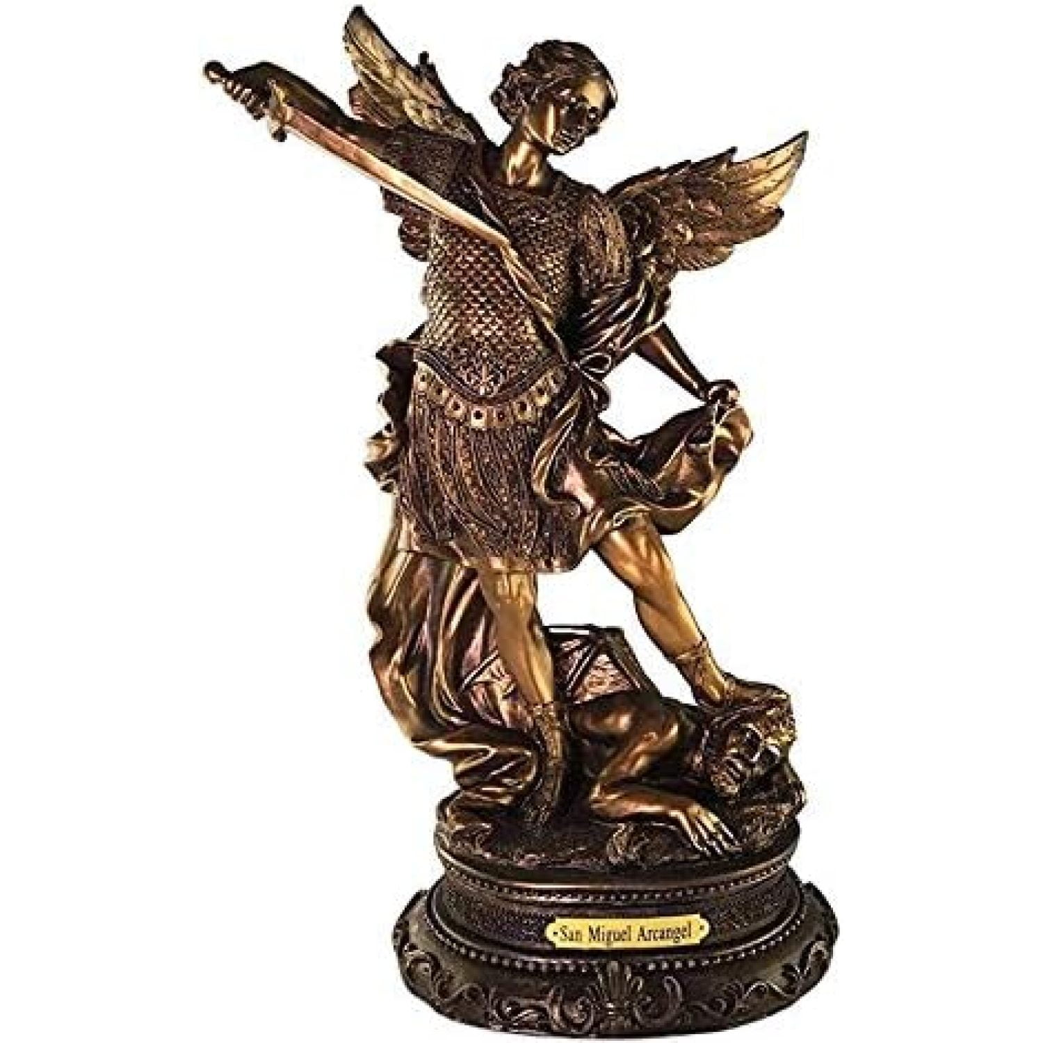 12 Inch Statue of Saint Michael The Archangel San Miguel Arcangel Angel ...