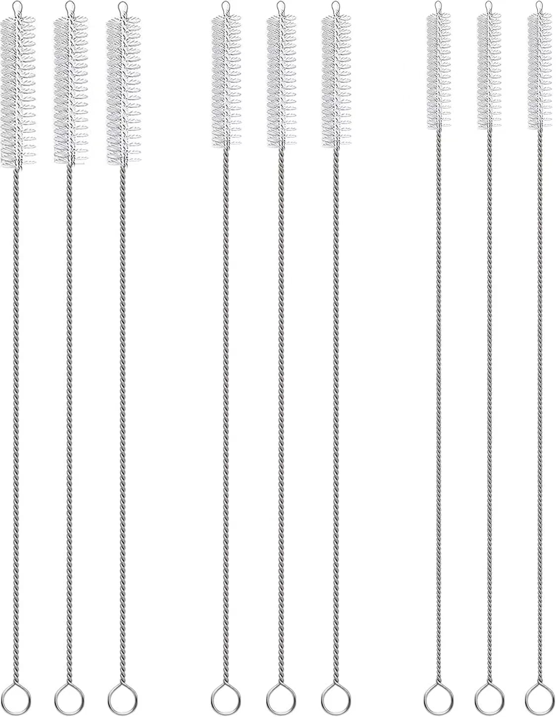 12 Inch Straw Cleaner Brush Extra Long Straw Brush Set, Small Pipe ...