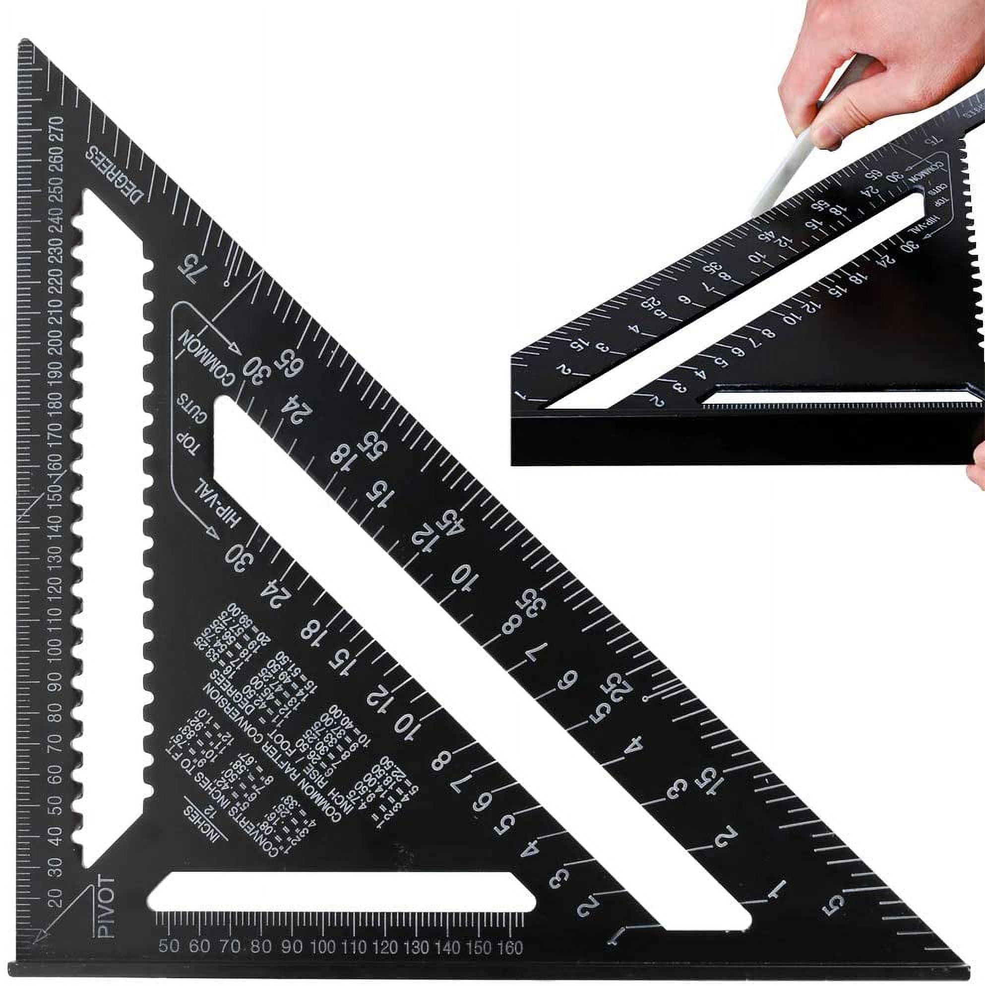 12 Inch Triangle Square Metric Angle Ruler Speed Square Carpenter'S ...