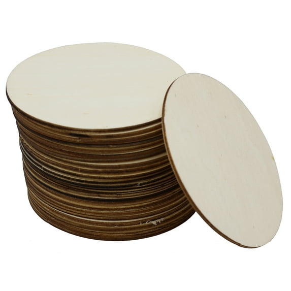 12 Inch Unfinished Round Wood Circles for Crafts, Door Hangers, Clocks ...