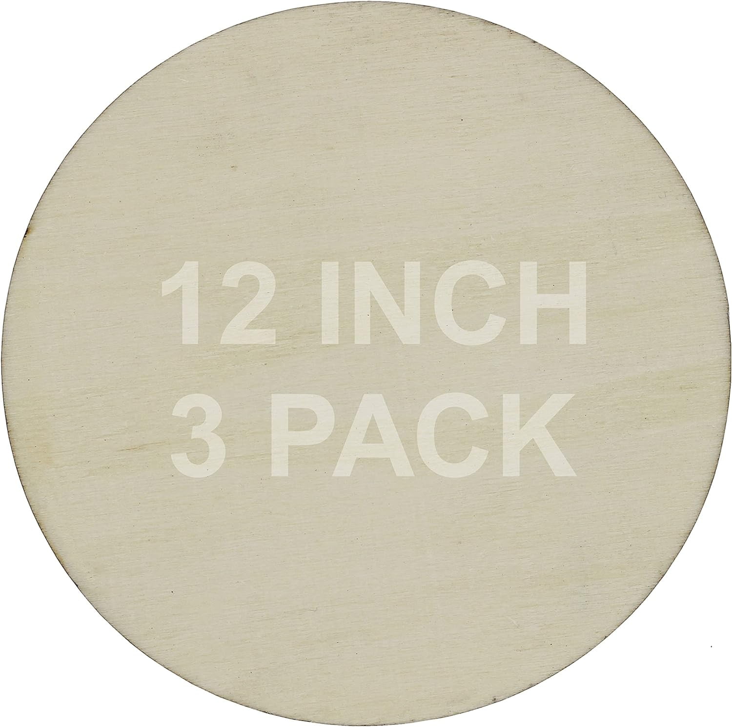 12 Inch Unfinished Round Wood Circles for Crafts, Door Hangers, Clocks ...