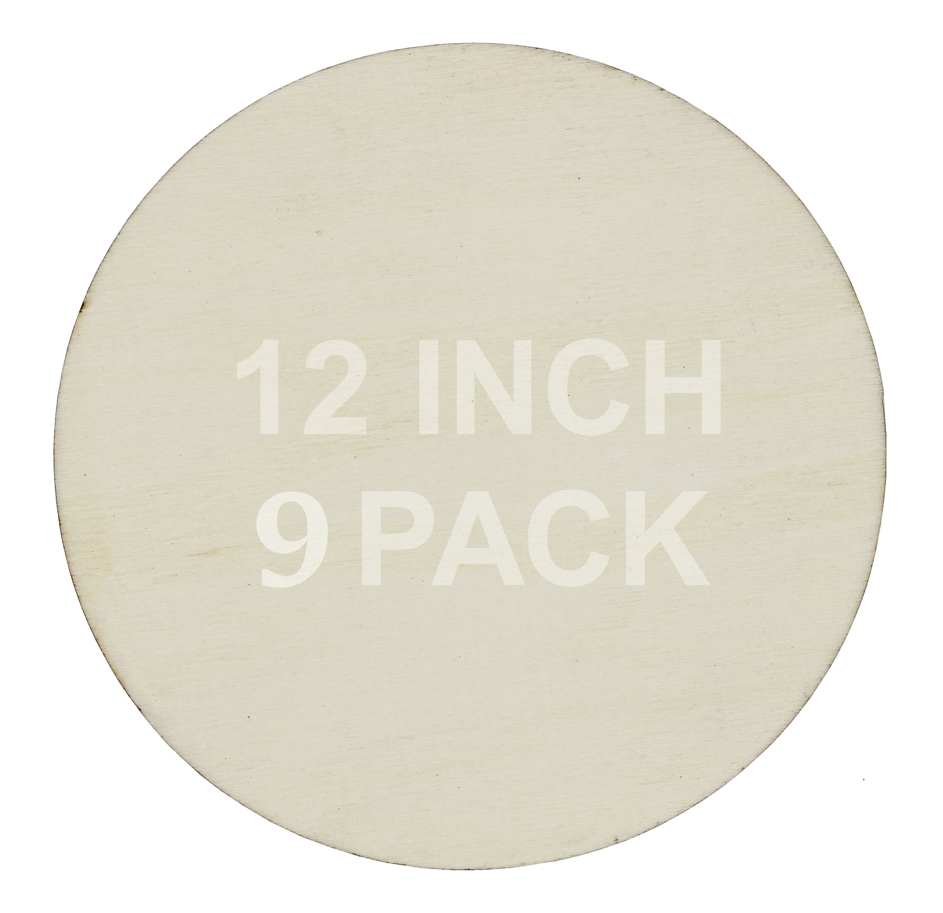 12 Inch Unfinished Round Wood Circles for Crafts, Door Hangers, Clocks ...