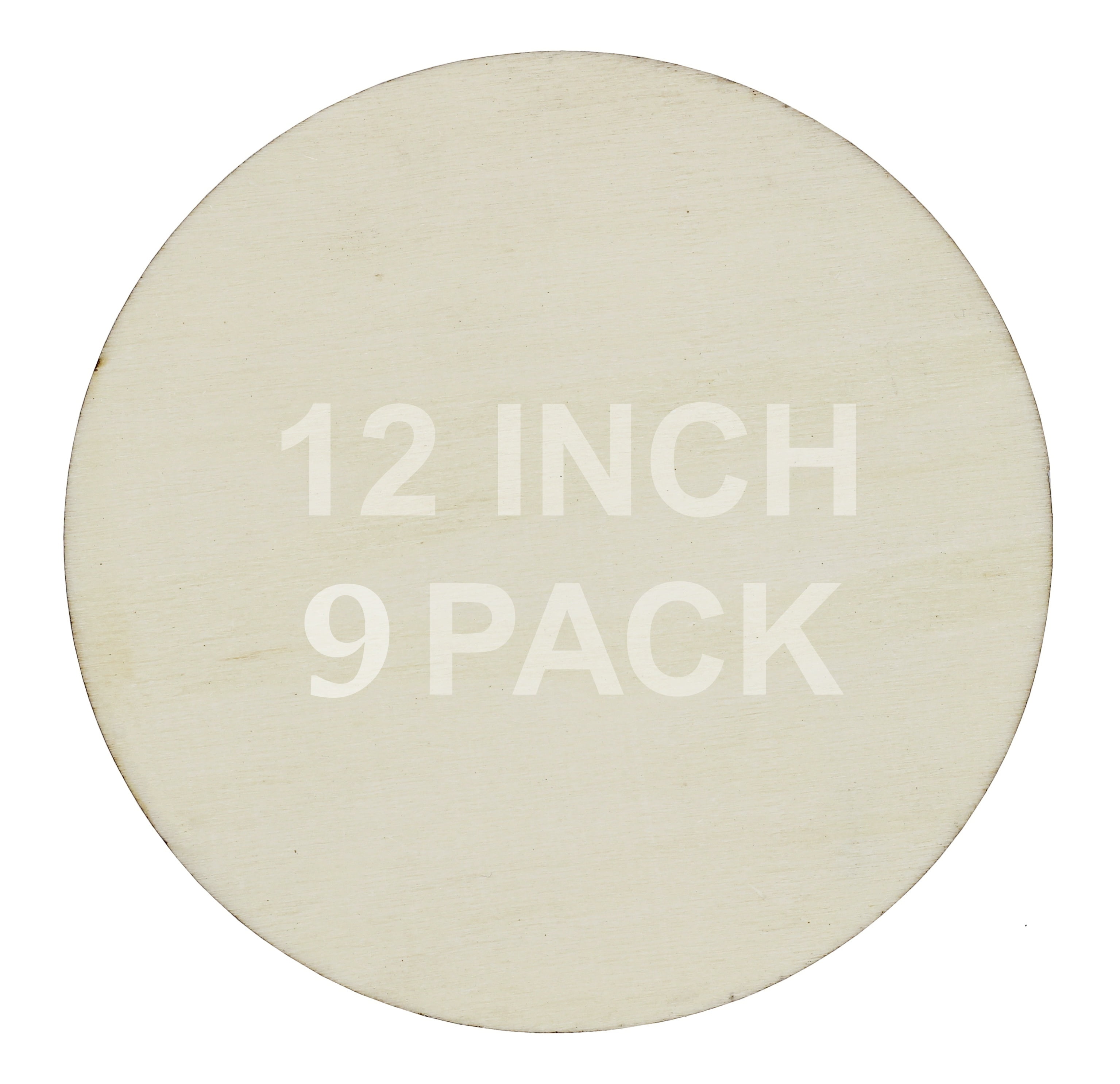 12 Inch Unfinished Round Wood Circles for Crafts, Door Hangers, Clocks ...