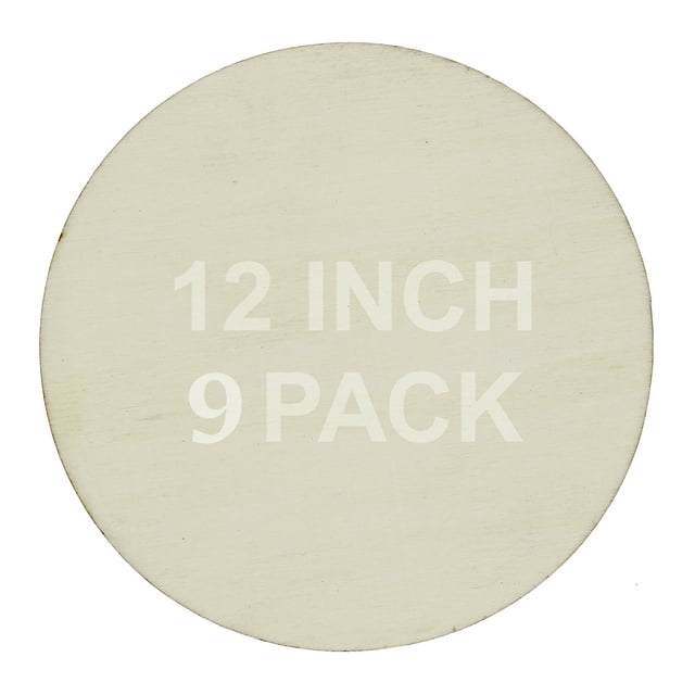 12 Inch Unfinished Round Wood Circles for Crafts, Door Hangers, Clocks ...