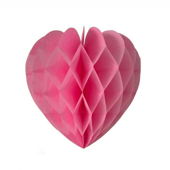 12-Inch Valentine's Party Heart Honeycomb Ball Decorations - Hanging ...