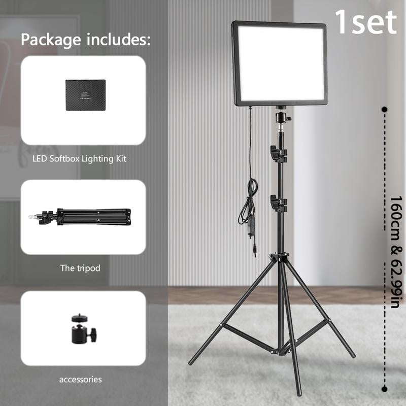 12 Inch Video Fill Lamp Light with 43" Tripod Stand Phone Clips USB ...