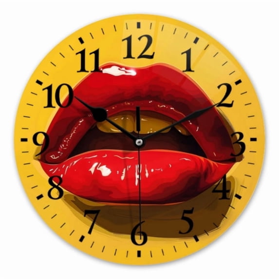 12 Inch Wall Clock Battery Operated Round Clock for Office, Kitchen ...