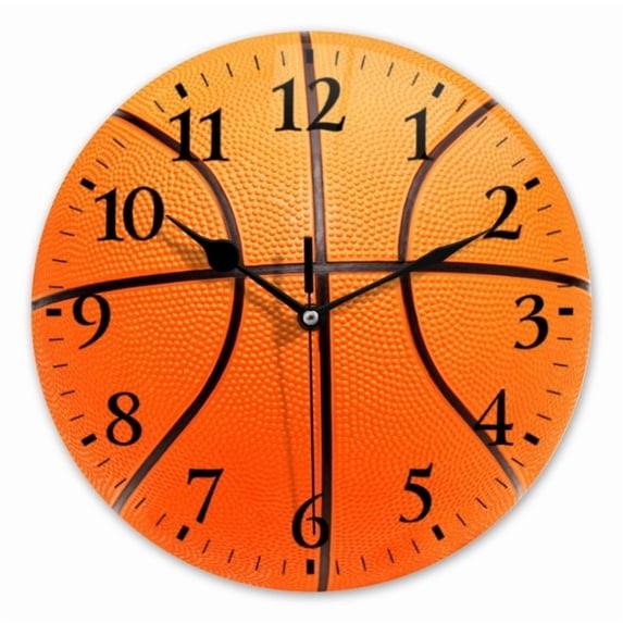 12 Inch Wall Clock Battery Operated Round Clock for Office, Kitchen ...