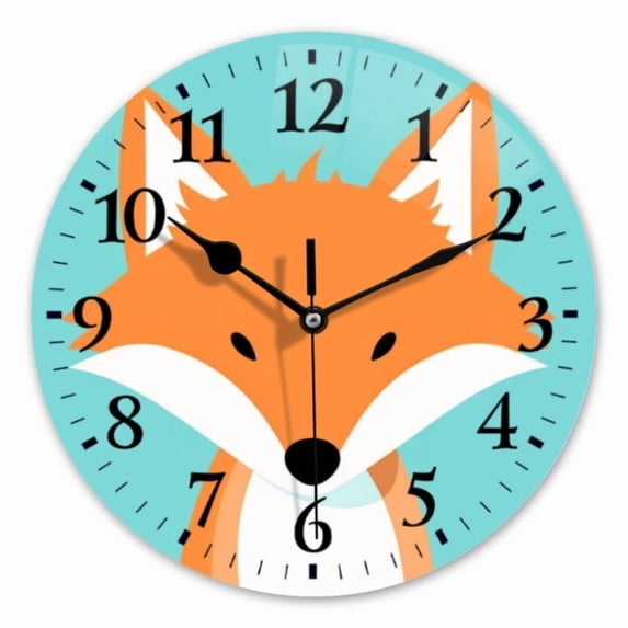 12 Inch Wall Clock Battery Operated Round Clock for Office, Kitchen ...