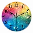 12 Inch Wall Clock Battery Operated Round Clock for Office, Kitchen ...
