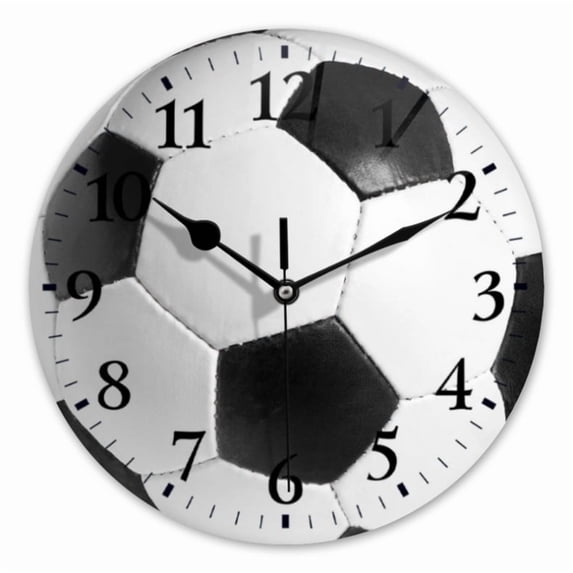 12 Inch Wall Clock Battery Operated Round Clock for Office, Kitchen ...