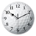 12 Inch Wall Clock Battery Operated Round Clock for Office, Kitchen ...