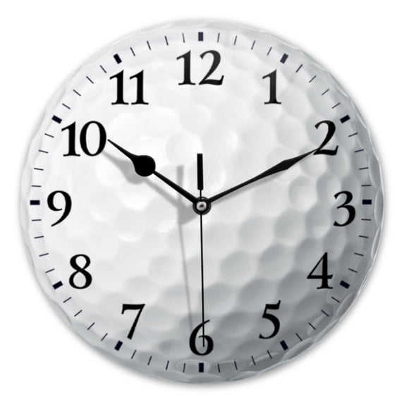 12 Inch Wall Clock Battery Operated Round Clock for Office, Kitchen ...