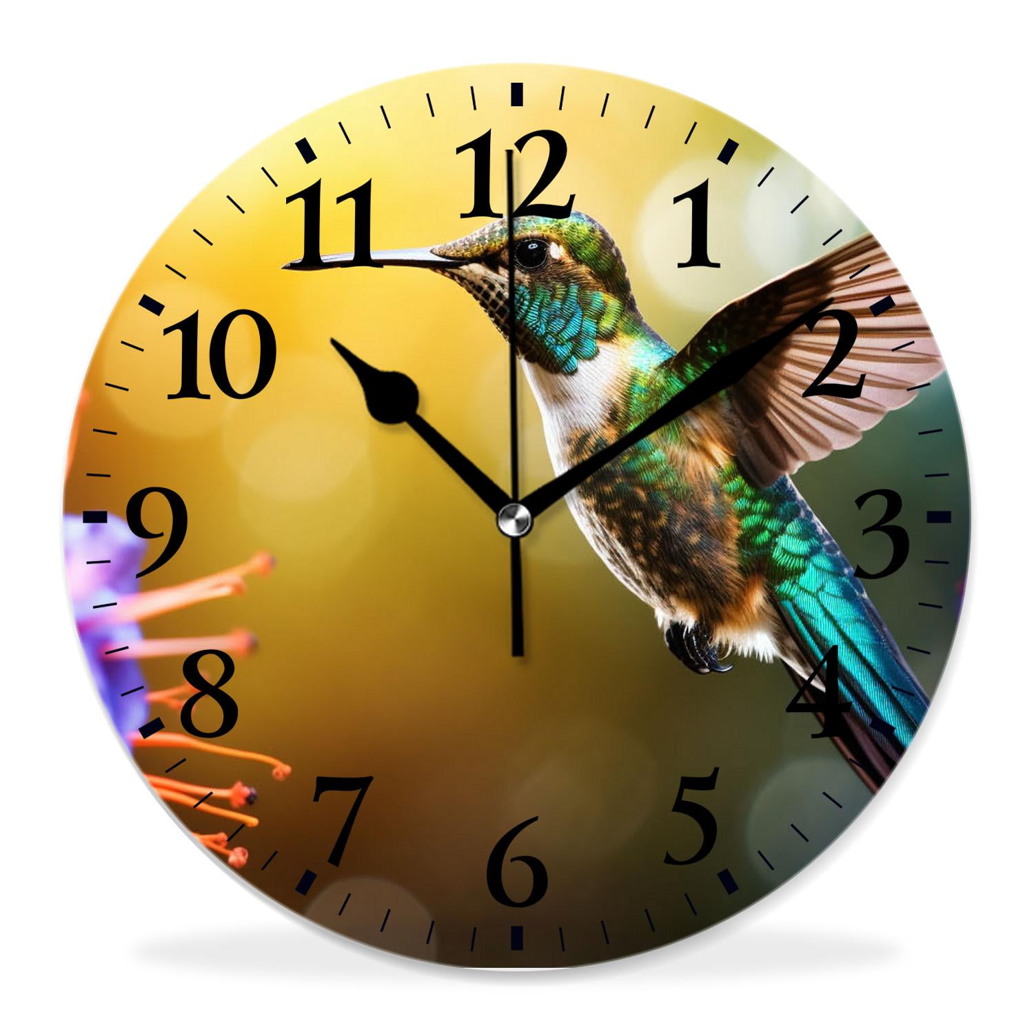12 Inch Wall Clock Battery Operated Silent Clock Decorative for Office ...