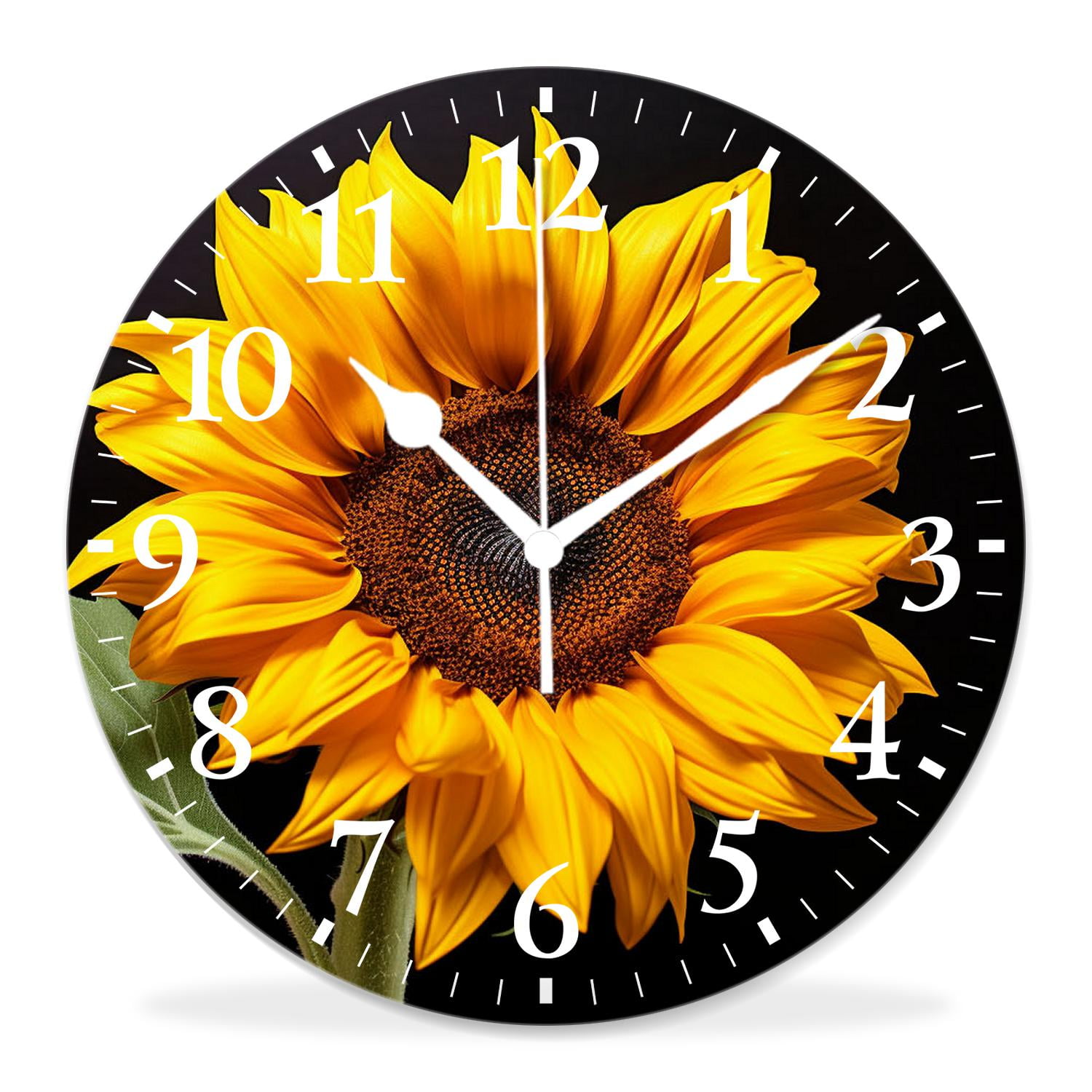 12 Inch Wall Clock Battery Operated Silent Clock Decorative for Office ...