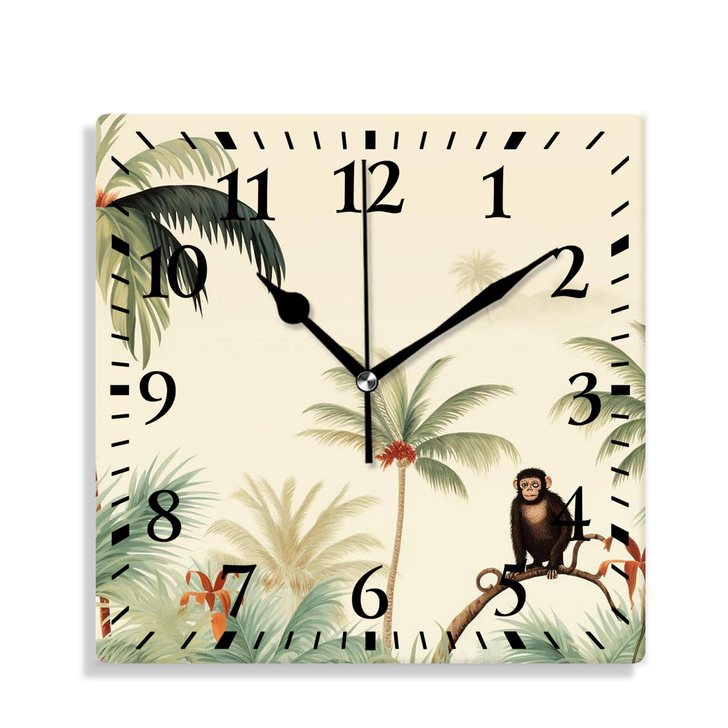 12 Inch Wall Clock Battery Operated Silent Clock Decorative for Office ...