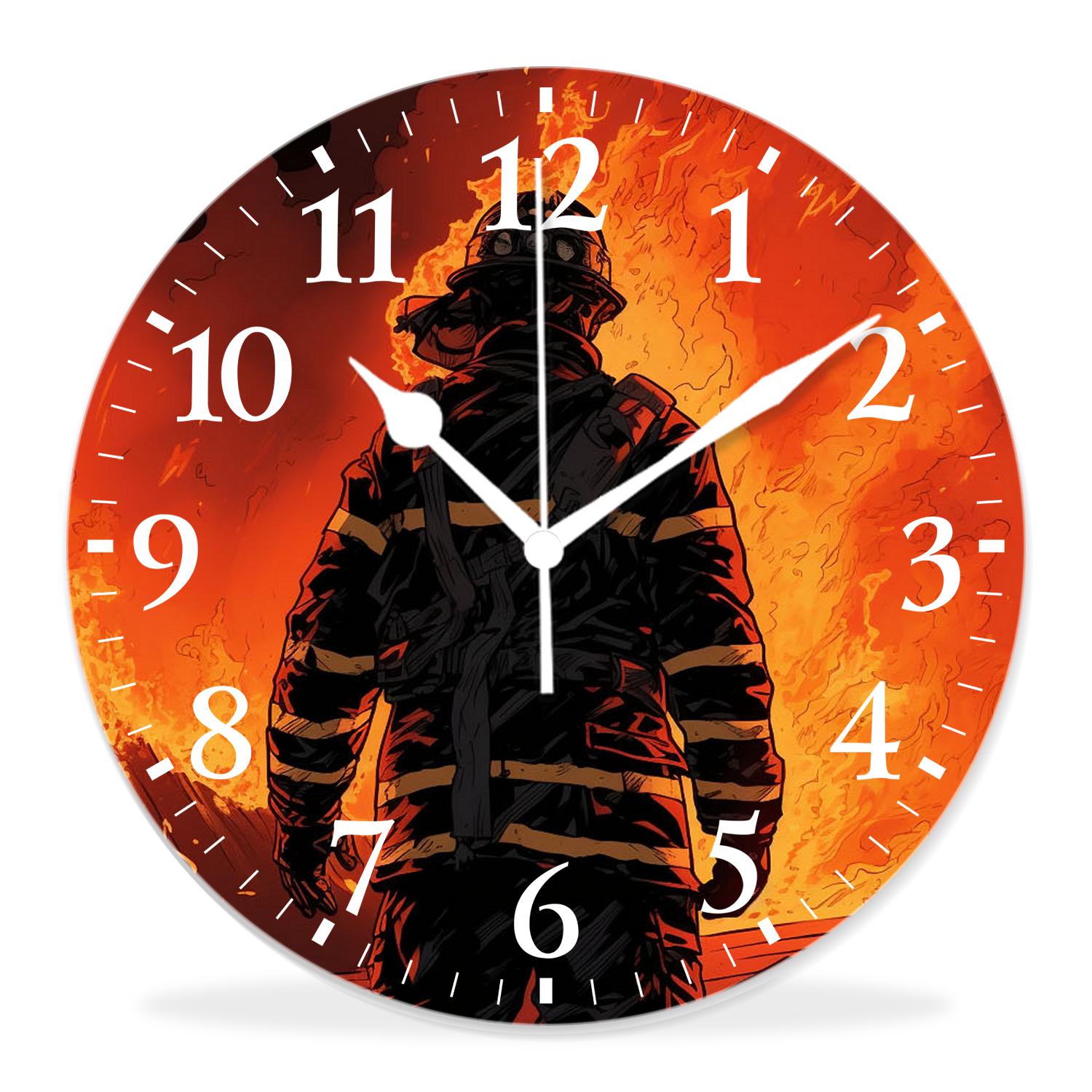 12 Inch Wall Clock Battery Operated Silent Clock Decorative for Office ...