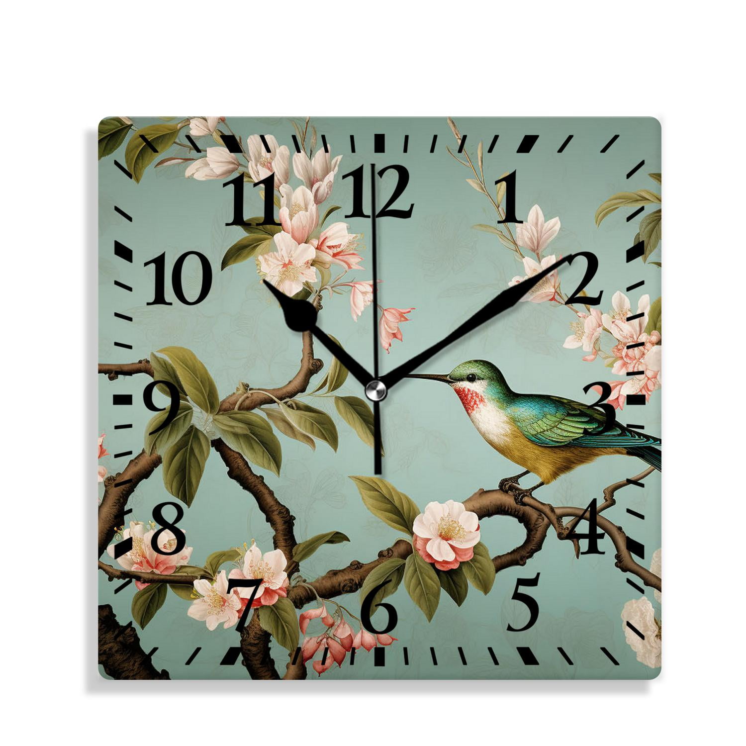 12 Inch Wall Clock Battery Operated Silent Clock Decorative for Office ...