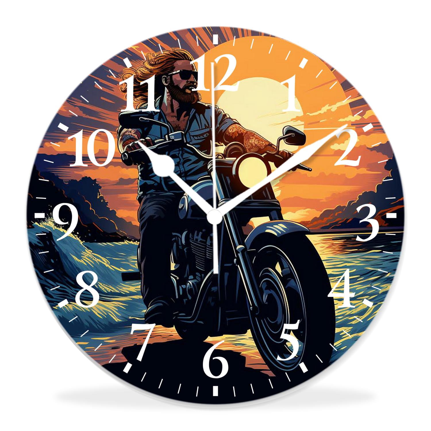 12 Inch Wall Clock Battery Operated Silent Clock Decorative for Office ...