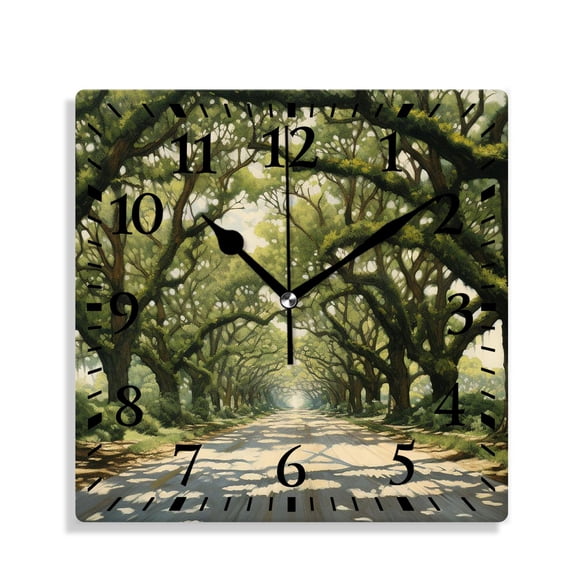 12 Inch Wall Clock Battery Operated Silent Clock Decorative for Office ...
