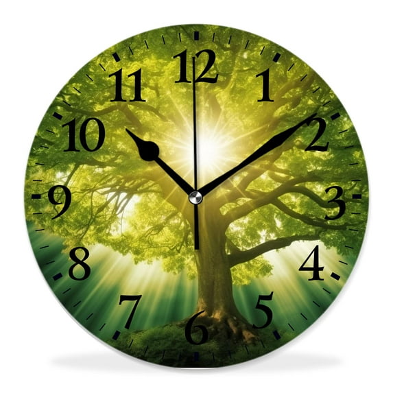 12 Inch Wall Clock Battery Operated Silent Clock Decorative for Office ...