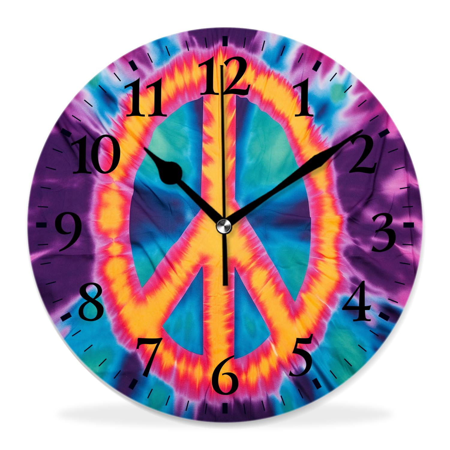 12 Inch Wall Clock Battery Operated Silent Clock Decorative for Office ...