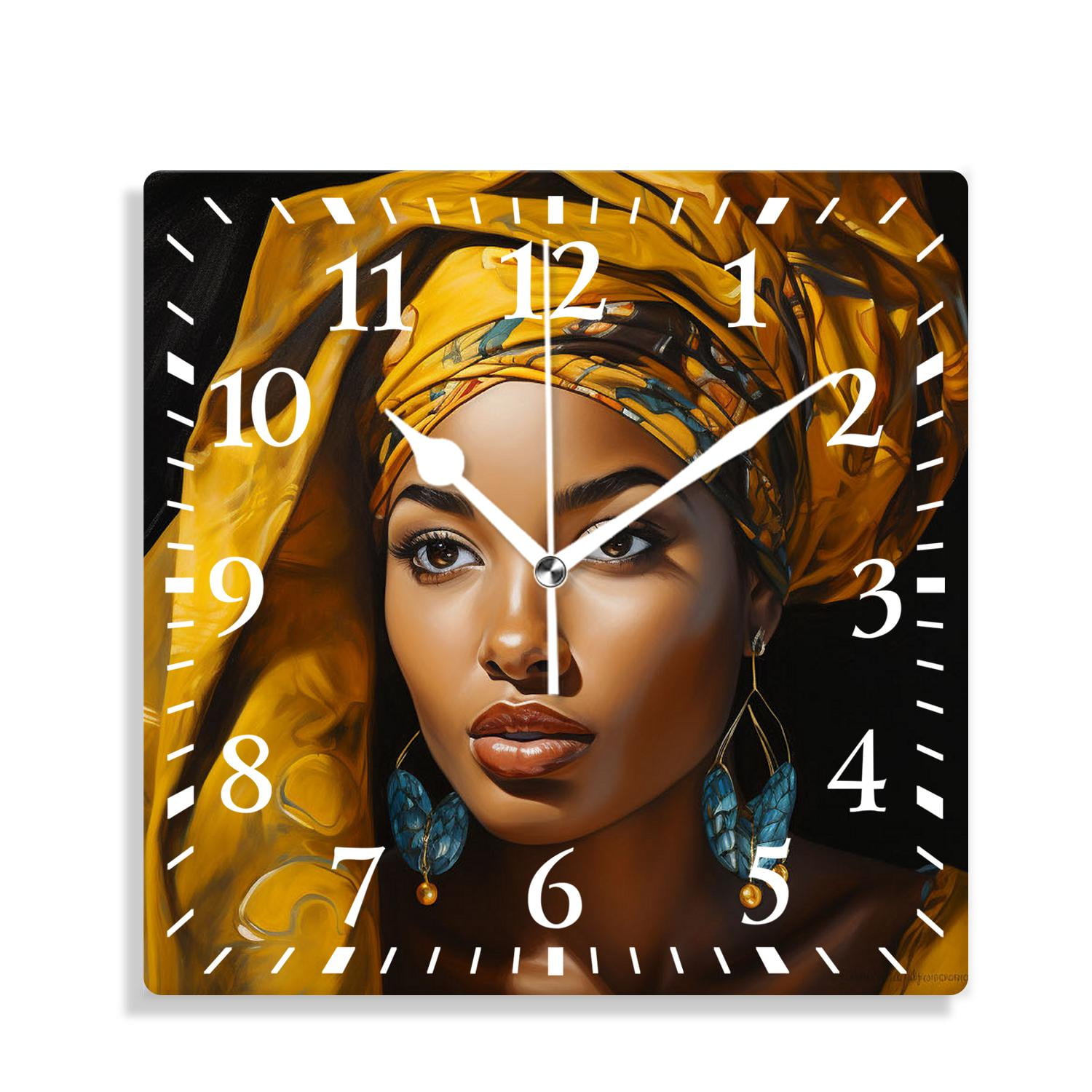 12 Inch Wall Clock Battery Operated Silent Clock Decorative for Office ...