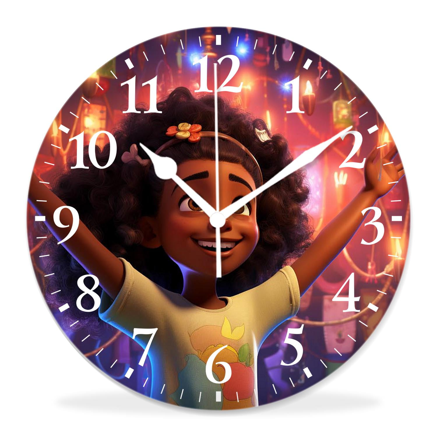 12 Inch Wall Clock Battery Operated Silent Clock Decorative for Office ...