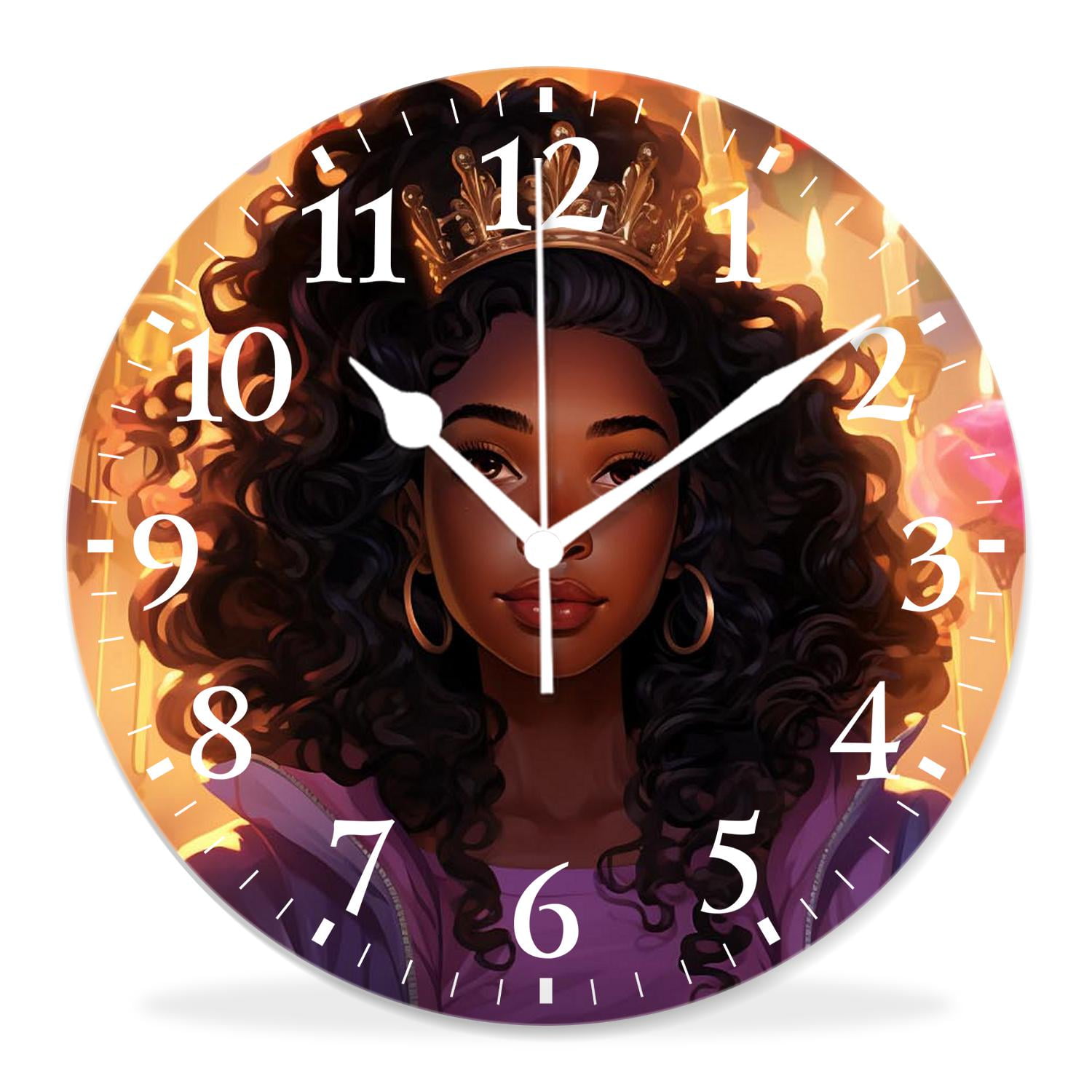 12 Inch Wall Clock Battery Operated Silent Clock Decorative for Office ...