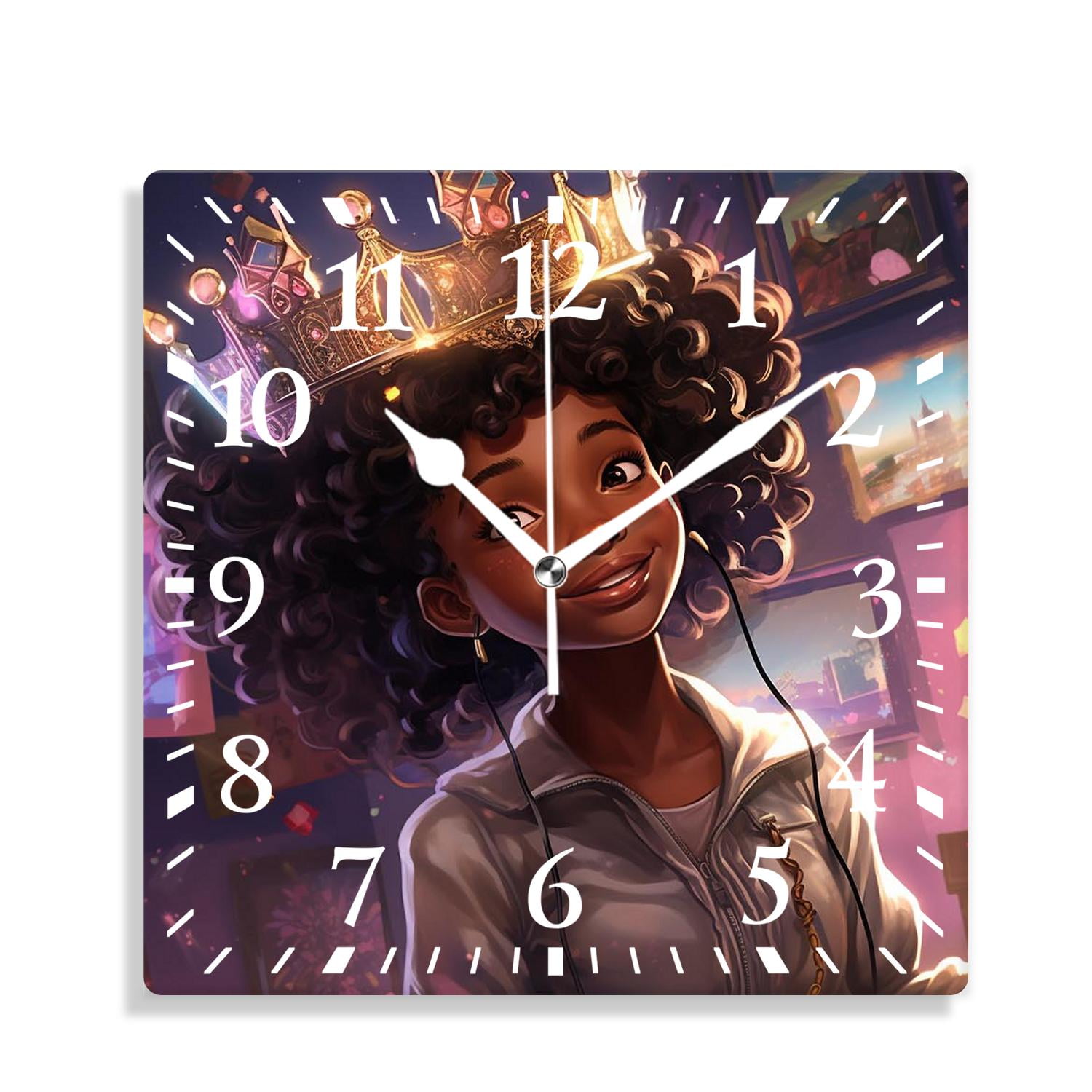 12 Inch Wall Clock Battery Operated Silent Clock Decorative for Office ...