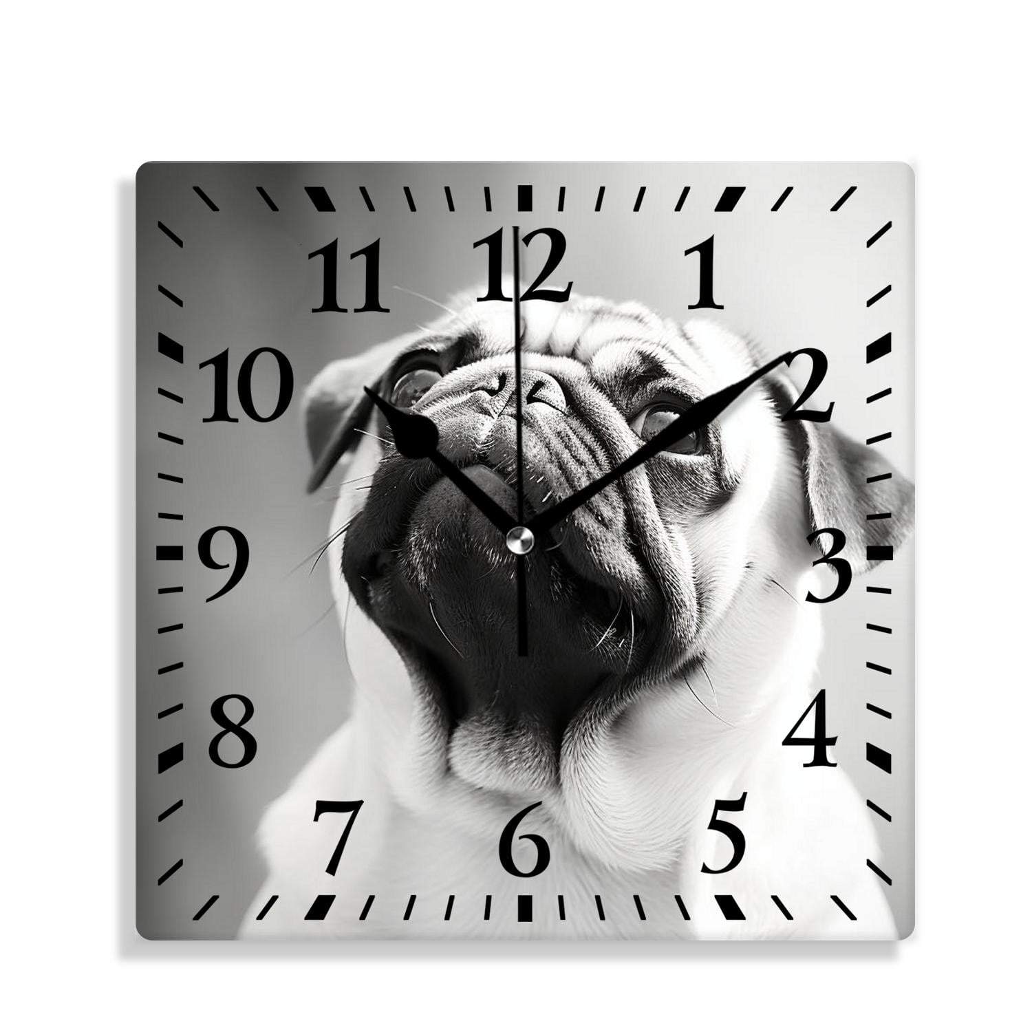 12 Inch Wall Clock Battery Operated Silent Clock Decorative for Office ...
