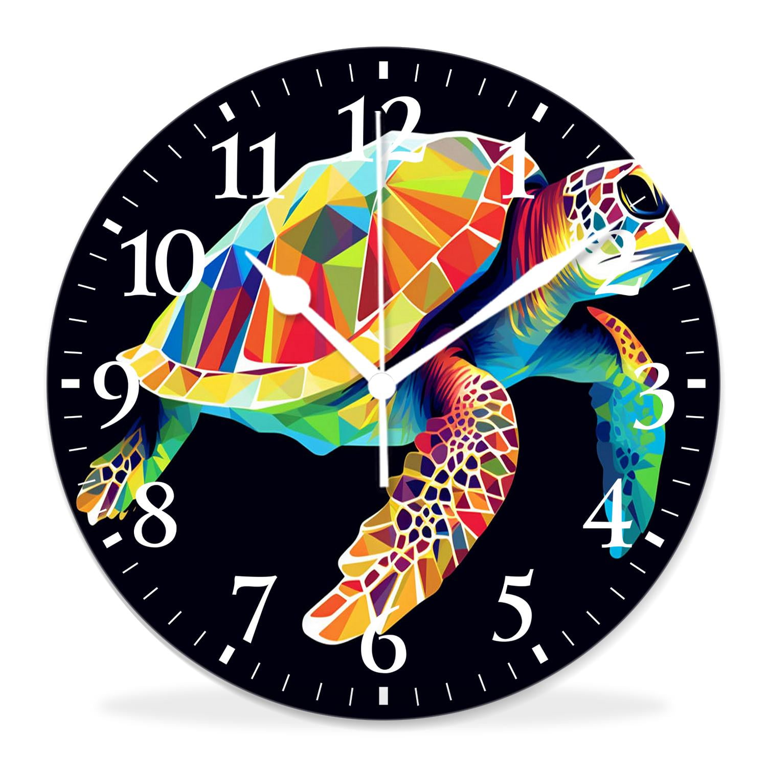 12 Inch Wall Clock Battery Operated Silent Clock Decorative for Office ...