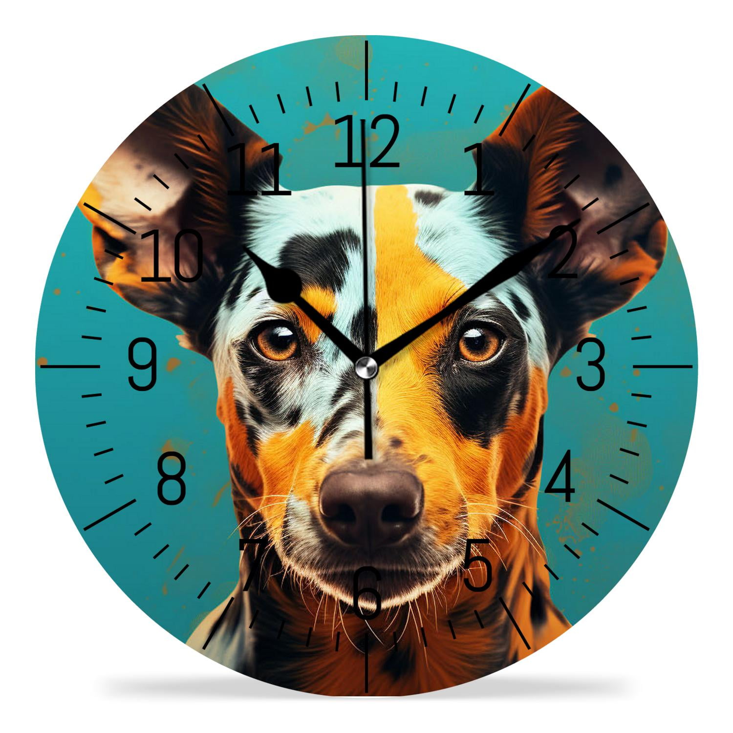 12 Inch Wall Clock Battery Operated Silent Clock Decorative for Office, Kitchen, Outdoor, Living ...