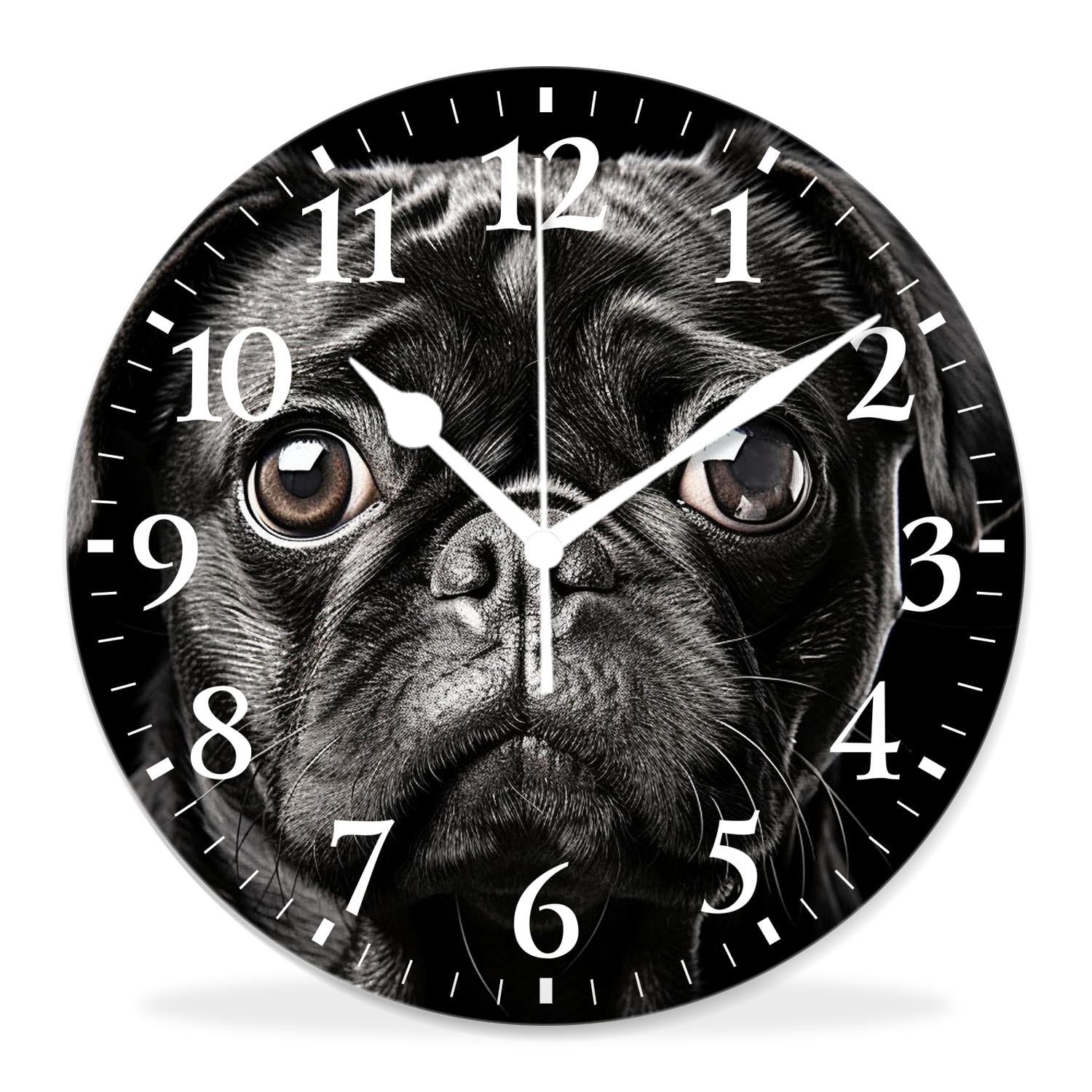12 Inch Wall Clock Battery Operated Silent Clock Decorative for Office ...