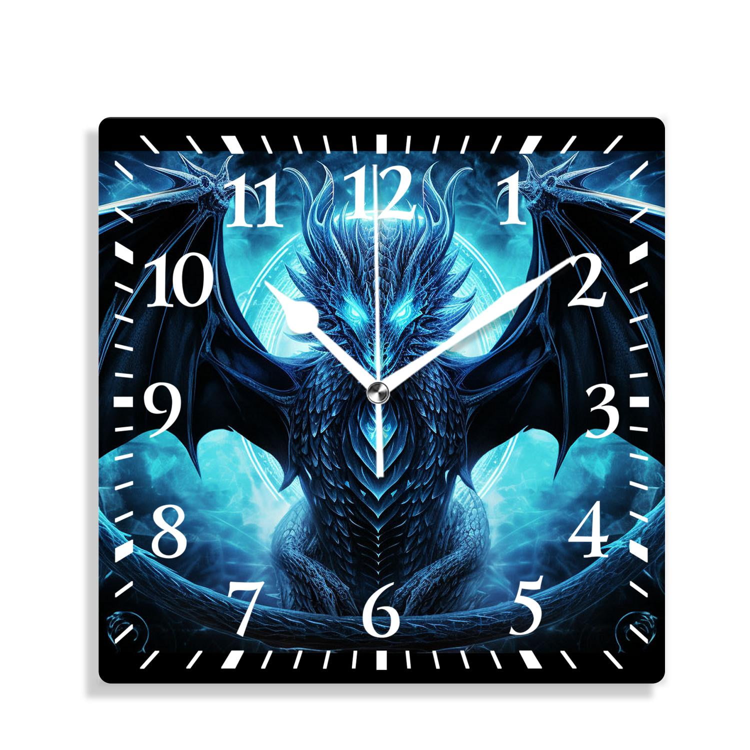 12 Inch Wall Clock Battery Operated Silent Clock Decorative for Office ...