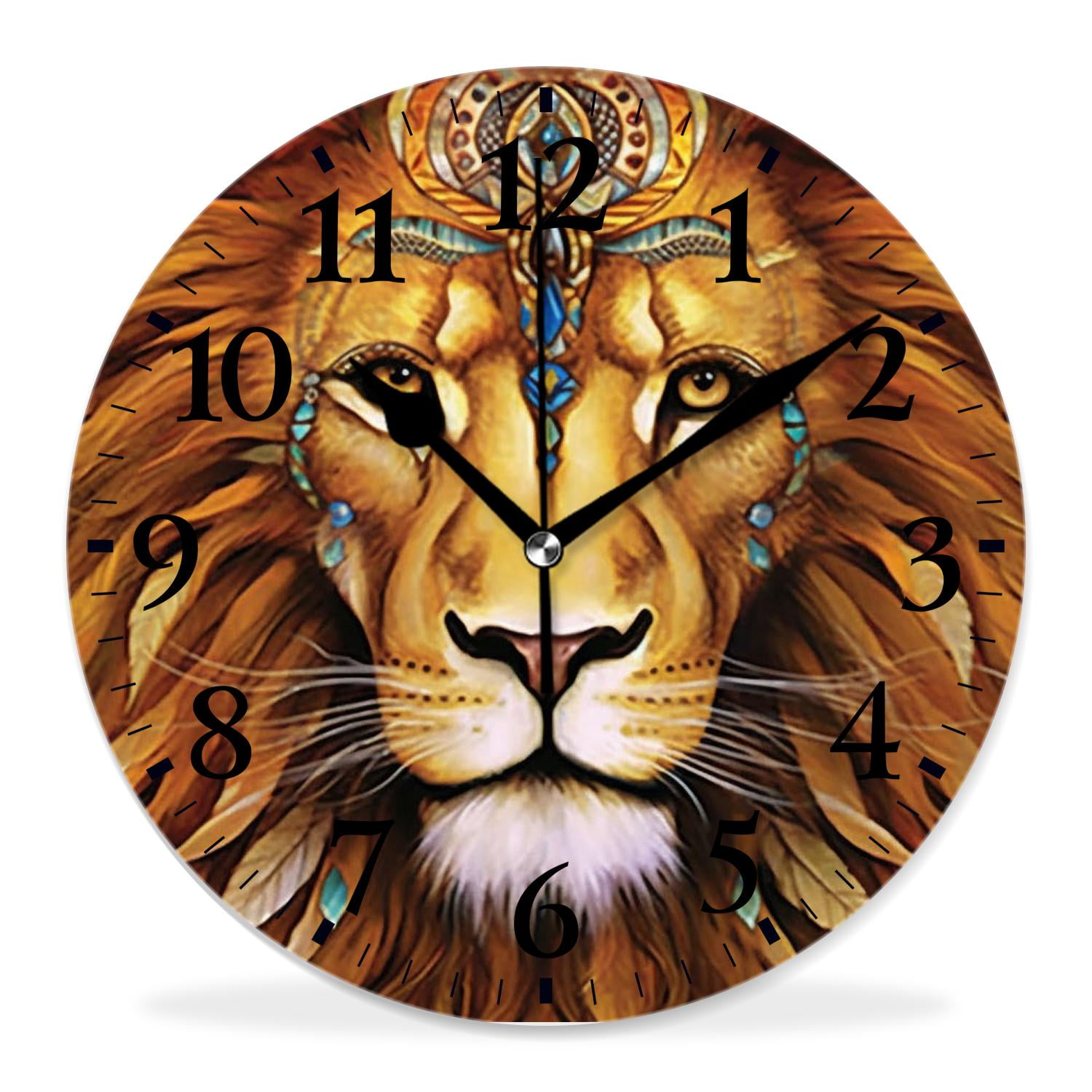 12 Inch Wall Clock Battery Operated Silent Clock Decorative for Office ...