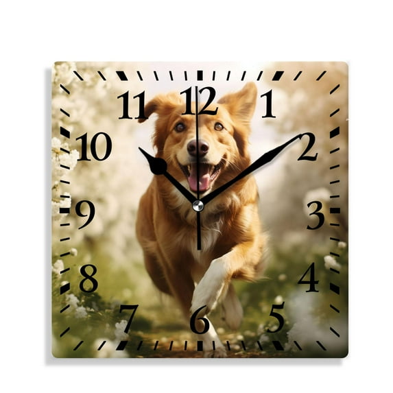 12 Inch Wall Clock Battery Operated Silent Clock Decorative for Office ...