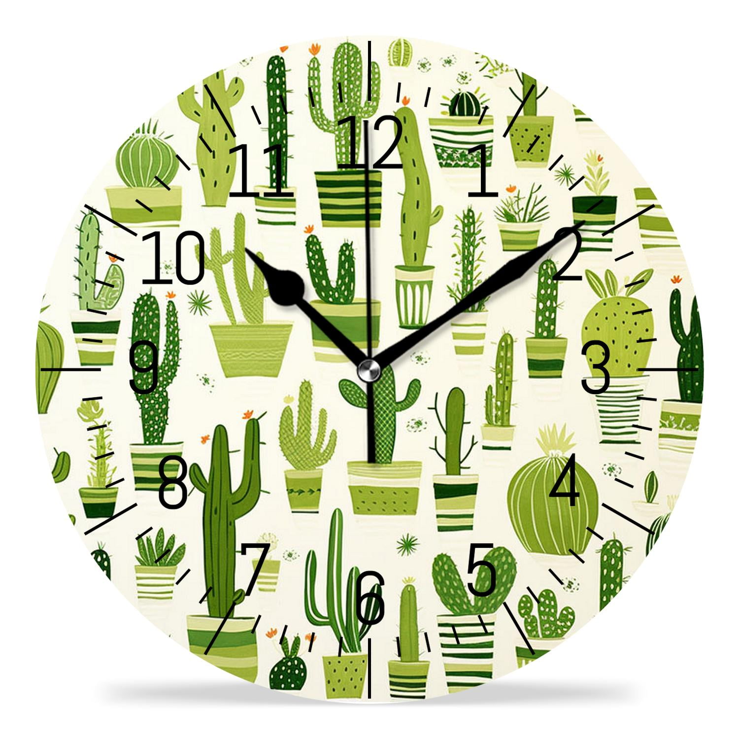 12 Inch Wall Clock Battery Operated Silent Clock Decorative for Office ...