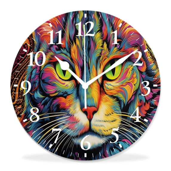 12 Inch Wall Clock Battery Operated Silent Clock Decorative for Office ...