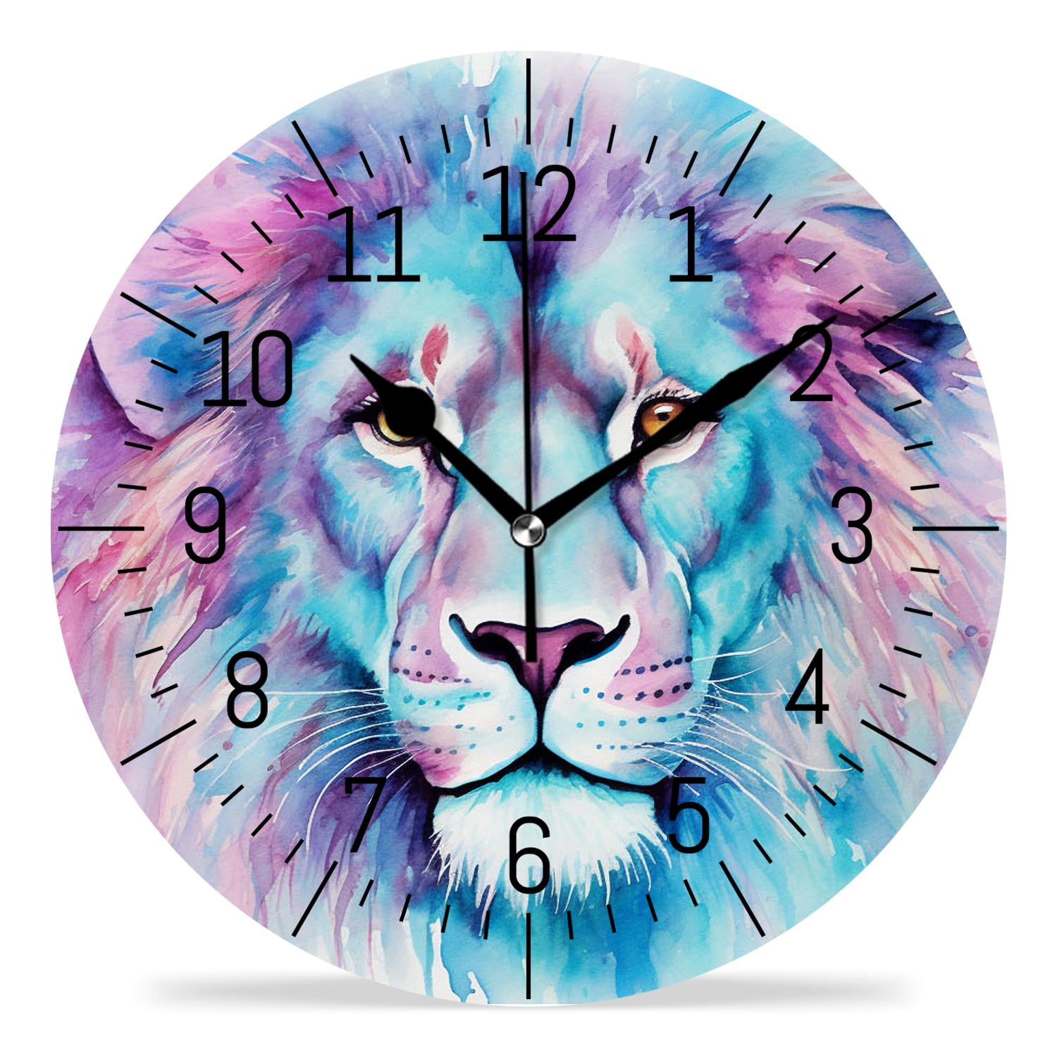 12 Inch Wall Clock Battery Operated Silent Clock Decorative for Office ...