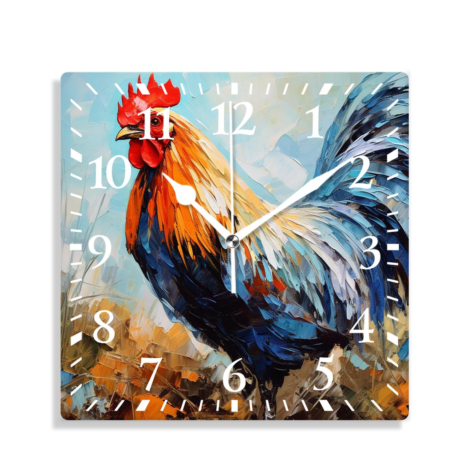 12 Inch Wall Clock Battery Operated Silent Clock Decorative for Office ...