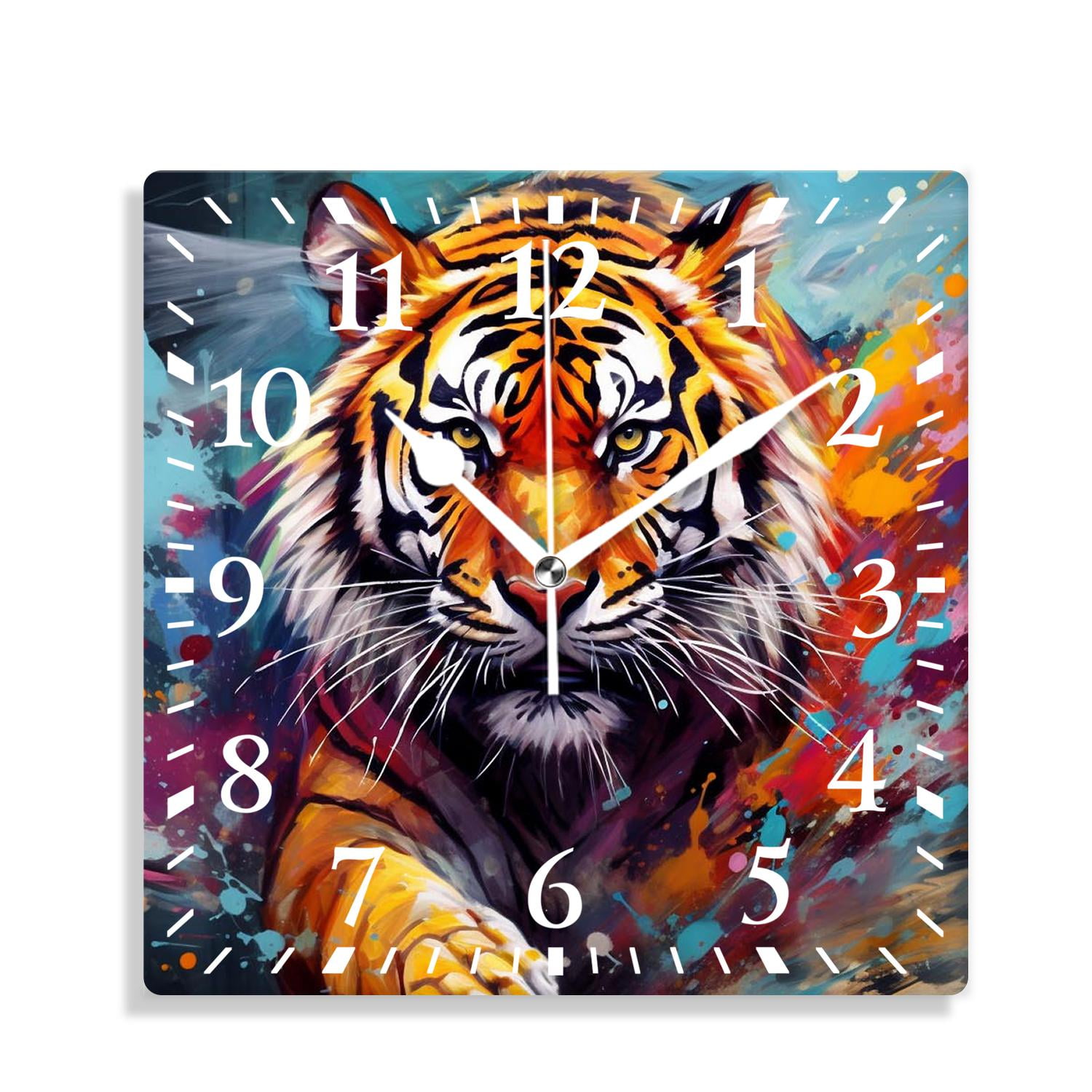 12 Inch Wall Clock Battery Operated Silent Clock Decorative for Office ...