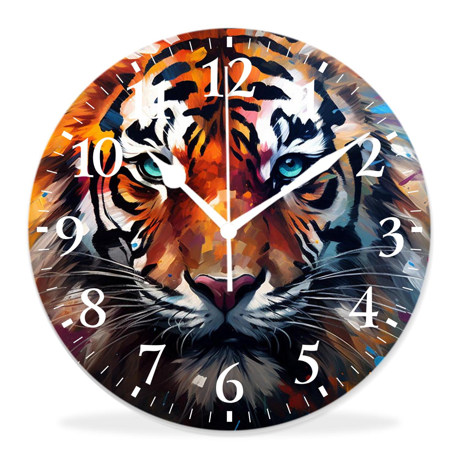 12 Inch Wall Clock Battery Operated Silent Clock Decorative for Office ...
