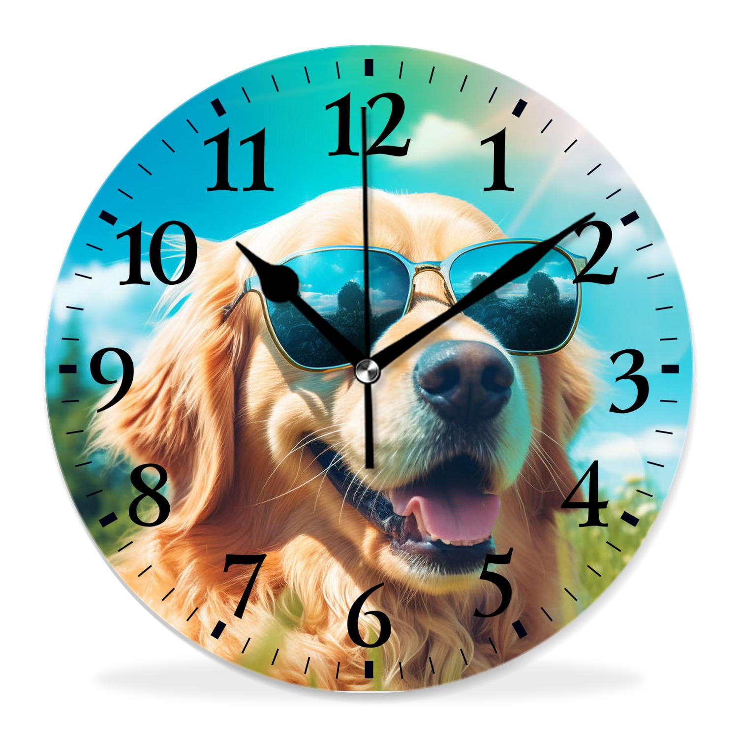 12 Inch Wall Clock Battery Operated Silent Clock Decorative for Office ...